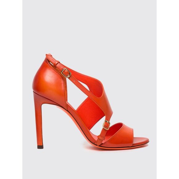 Santoni | Shoes | Santoni Heeled Sandals Woman Orange | Poshmark